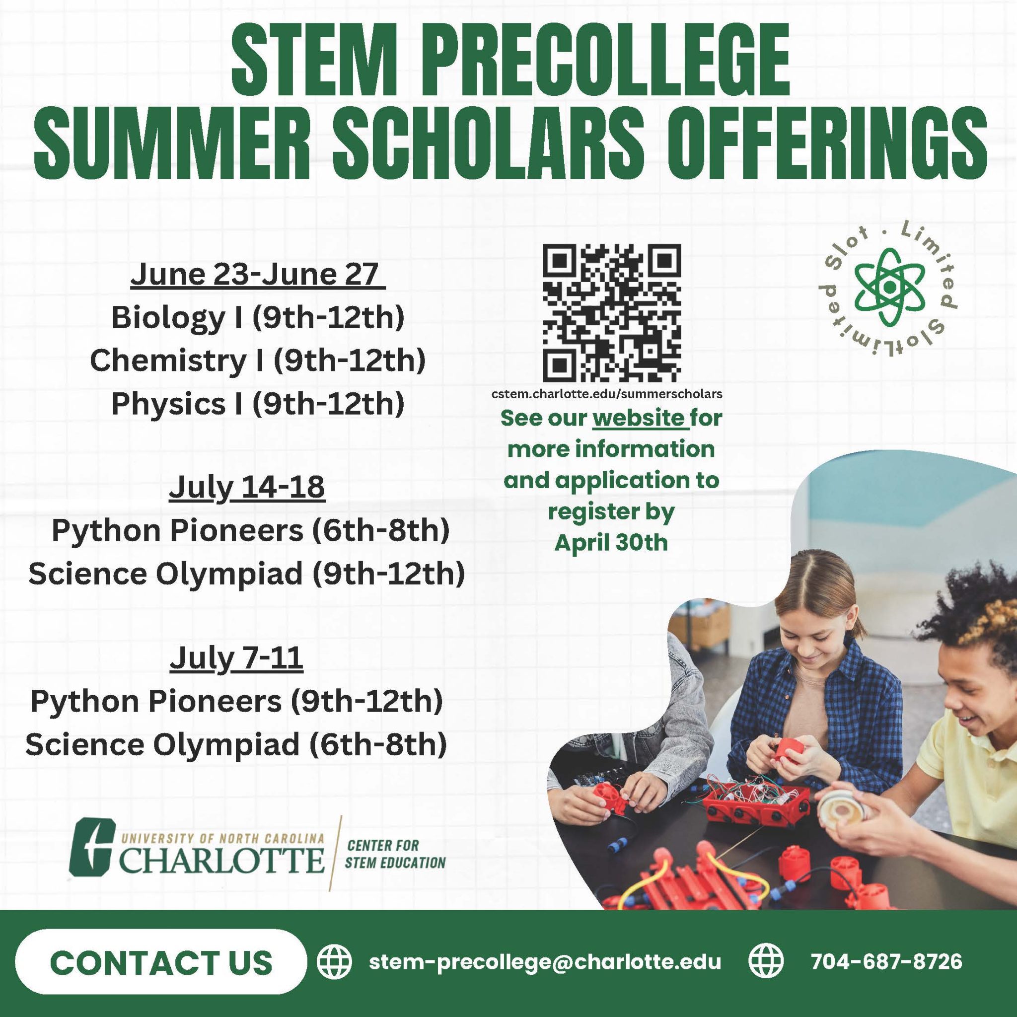 Summer Scholars - Center for Science, Technology, Engineering and ...